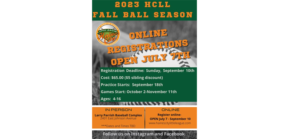 Home [www.hainescitylittleleague.com]